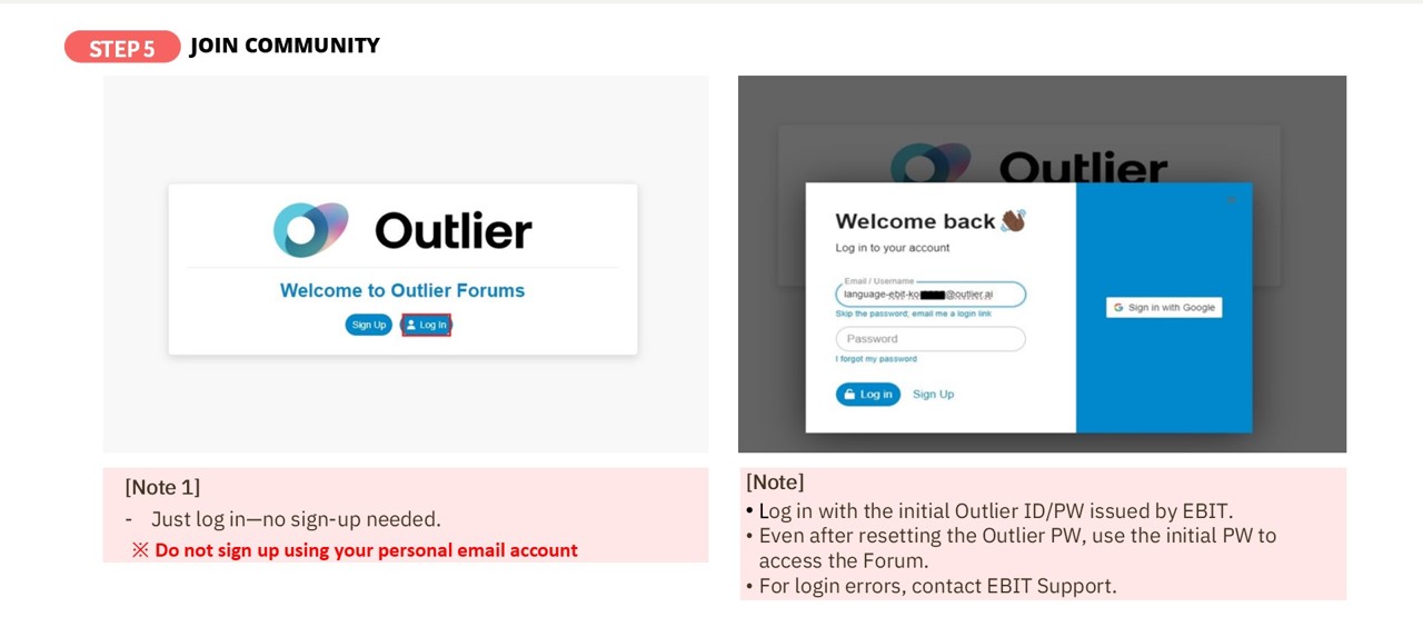 How to log in to Outlier? – EBIT - Help Center(EN)